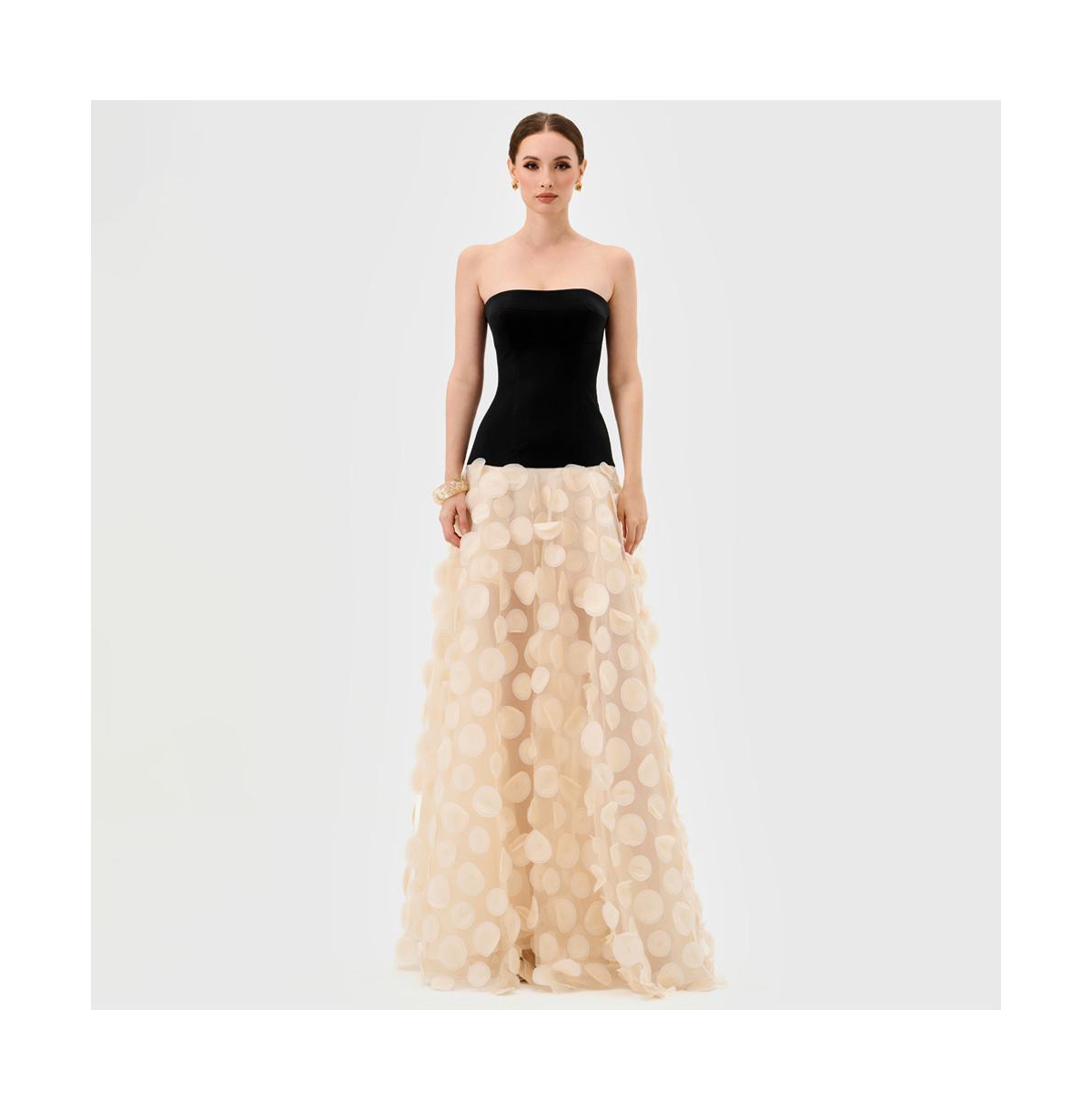 Click here for Bariano Womens Avenna Strapless Petal Gown - Black... prices