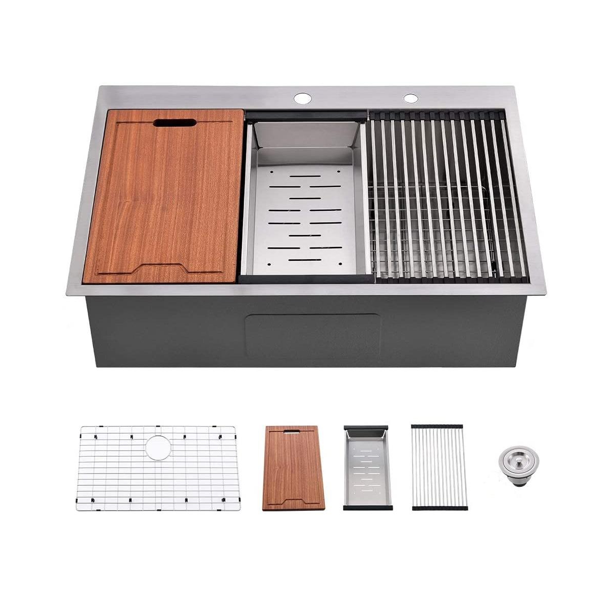 Click here for flynama 33x22x10 Inch Drop In Workstation Kitchen... prices