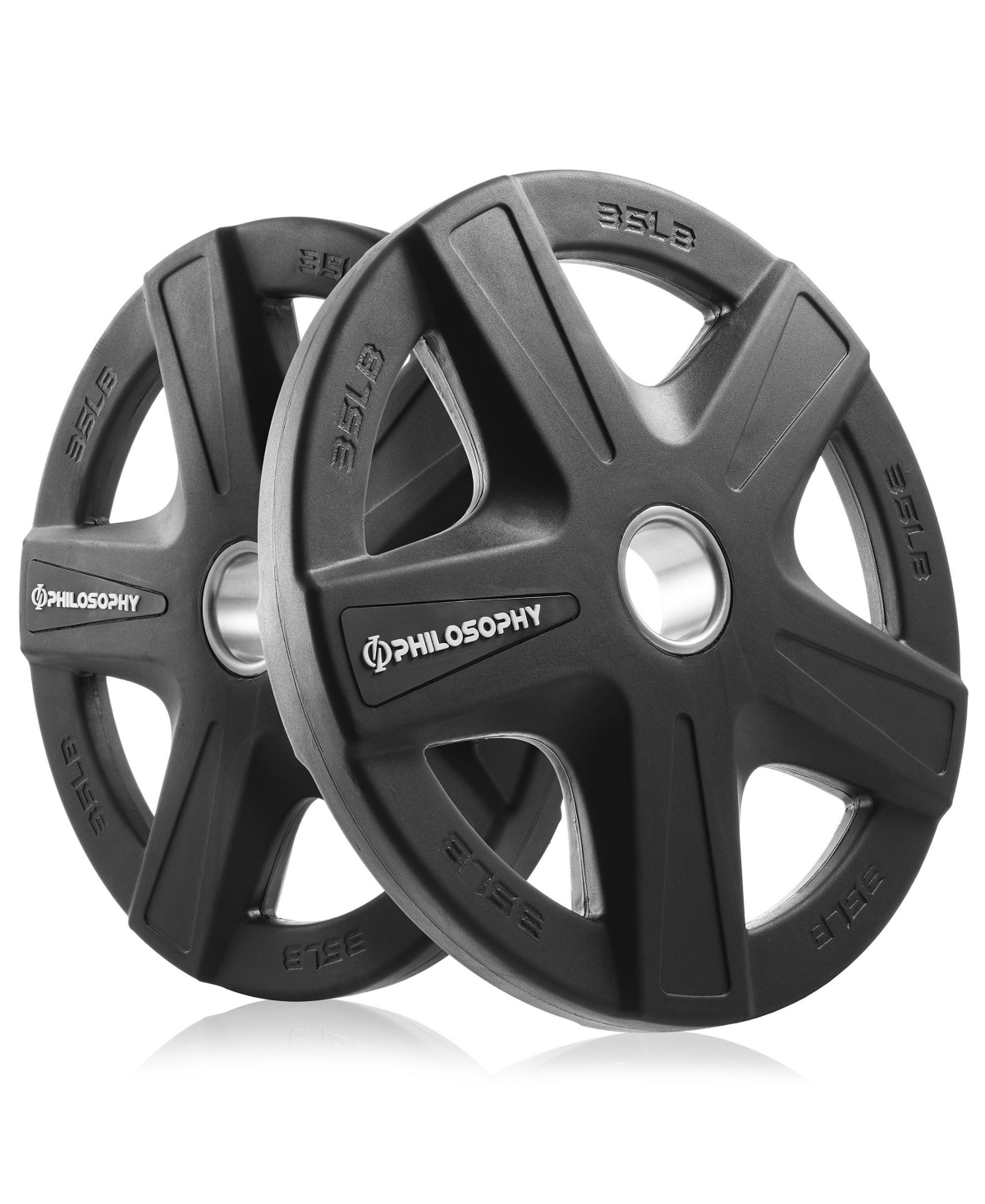 Click here for Philosophy Rubber Coated Olympic Grip Weight Plate... prices