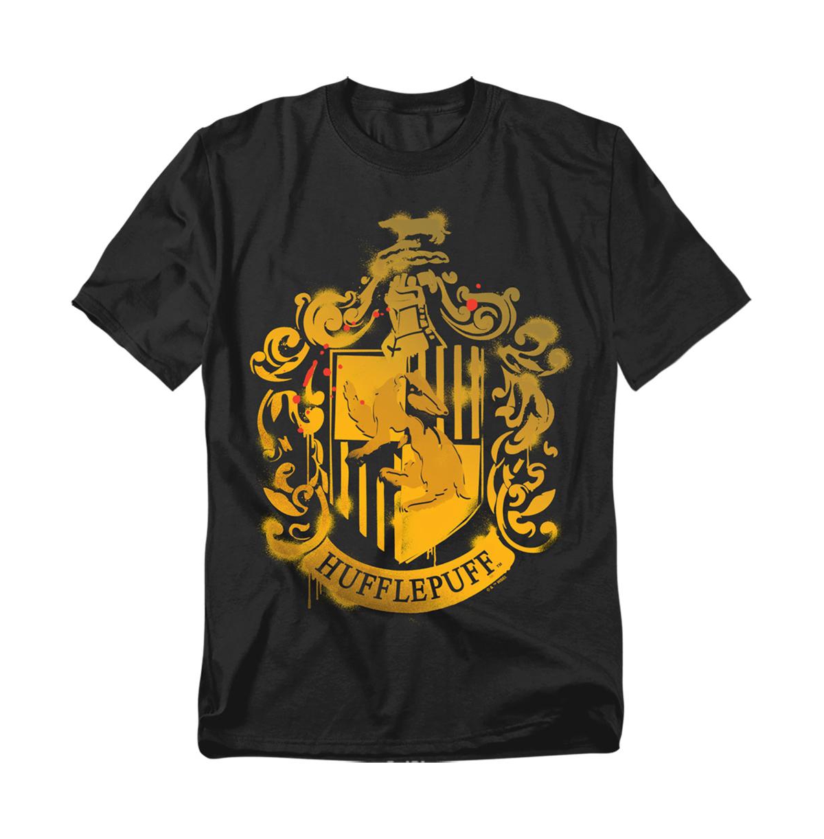 Click here for Harry Potter Mens Hufflepuff Stencil T Shirt - Bla... prices