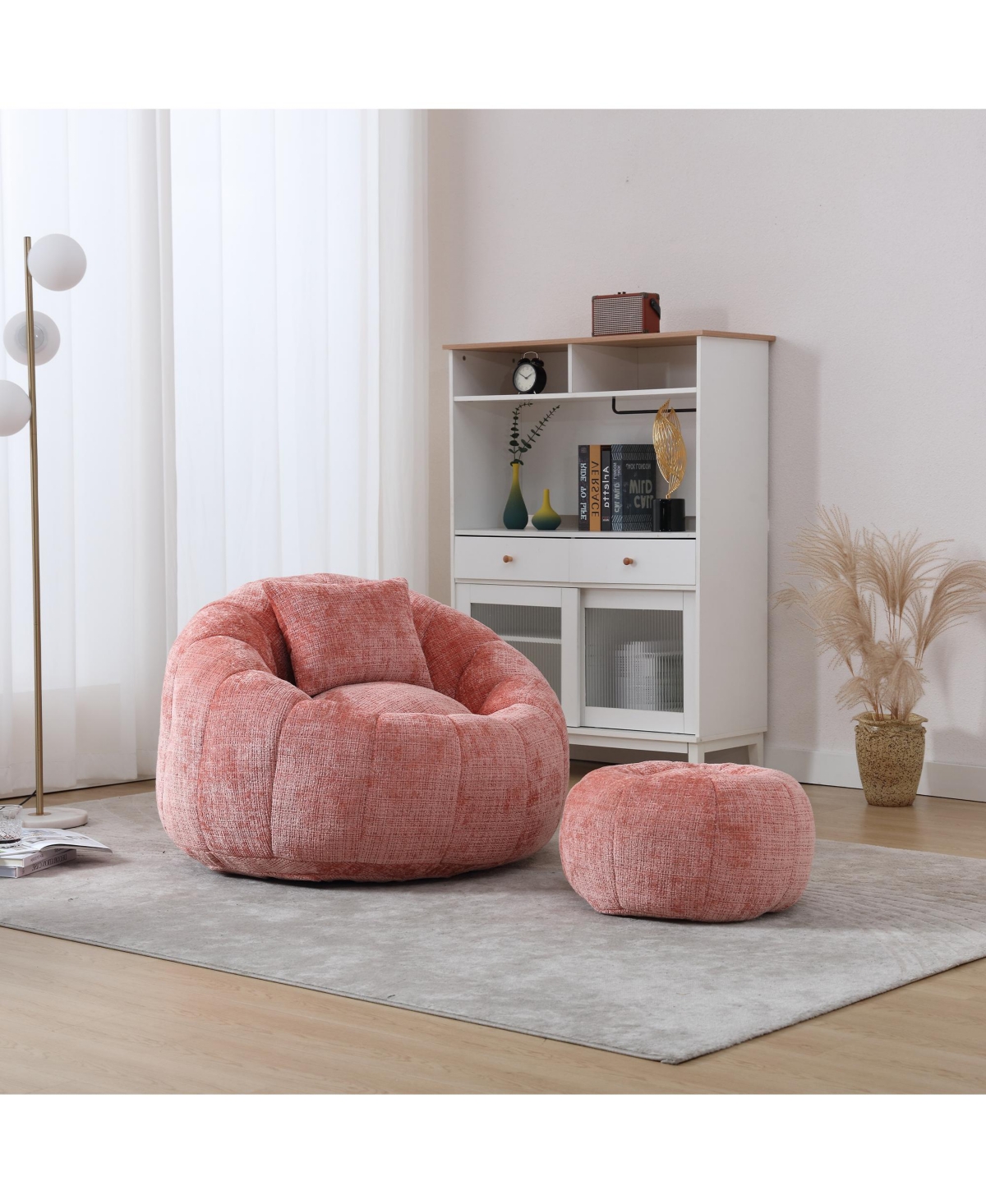 Click here for Cesicia Modern Bean Bag Chairs with Ottoman and Pi... prices