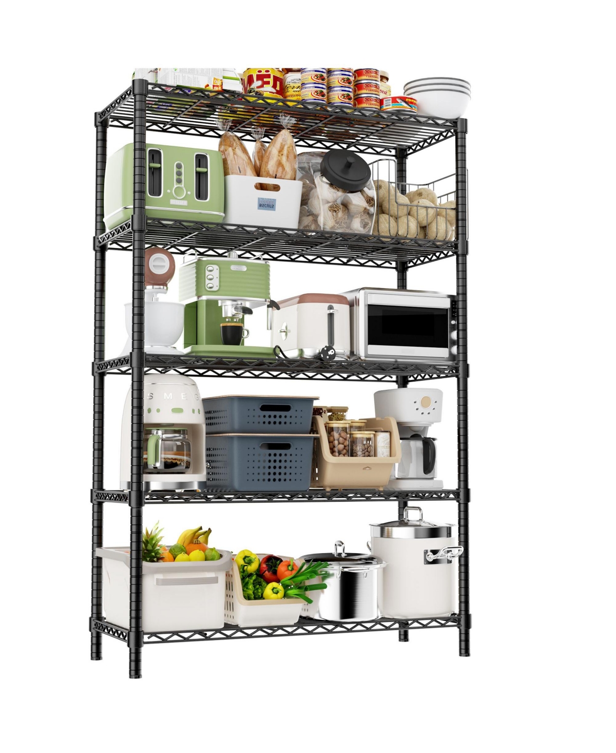 Click here for Lovmor 5-Tier 36 in W x 72 in H x 14 in D Height A... prices