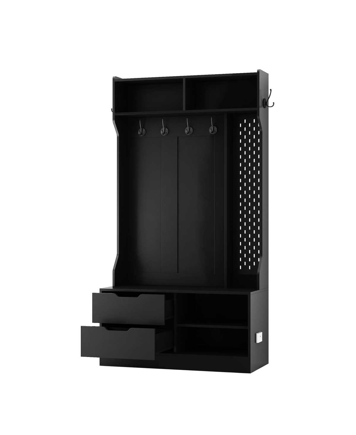 Click here for Boyel Living Hall Tree with 6 Hooks and Storage Be... prices