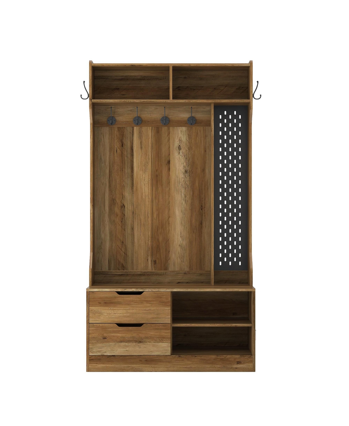 Click here for Boyel Living Hall Tree with 6 Hooks and Storage Be... prices