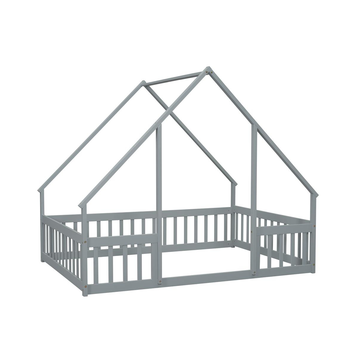 Click here for Cesicia Full Size Wood House Floor Bed with Safety... prices