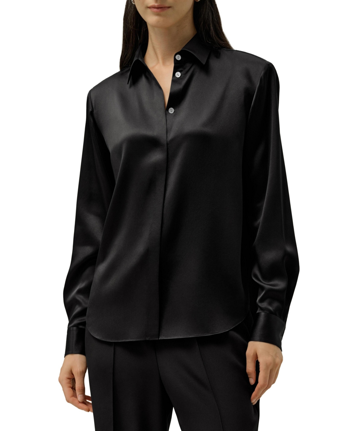 Click here for Lilysilk Womens X Lydia Tomlinson Bianca Shirt - B... prices