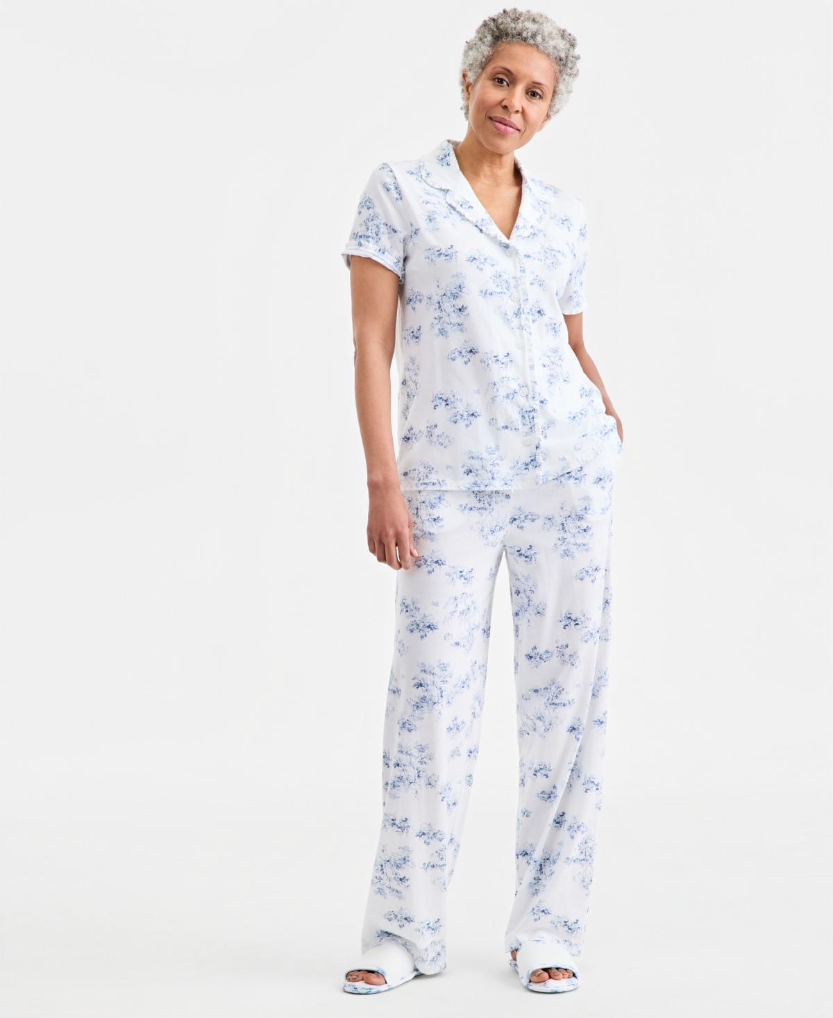 Click here for Charter Club Womens Printed Short-Sleeve Pajama Se... prices