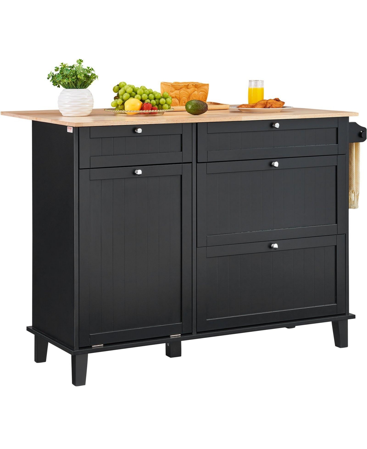 Click here for Volenca 50" Kitchen Island Cart with Wood Top... prices