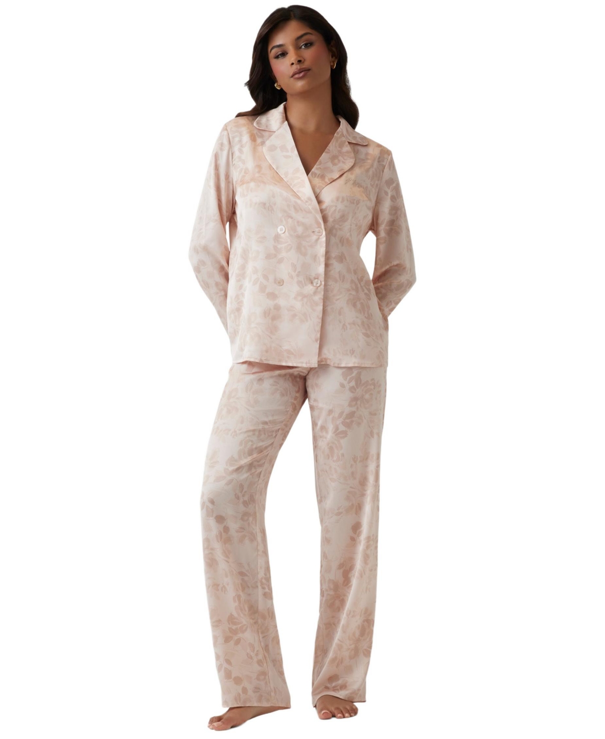 Click here for Guess Womens Eco Louise Floral Pj Set - Watercolor... prices
