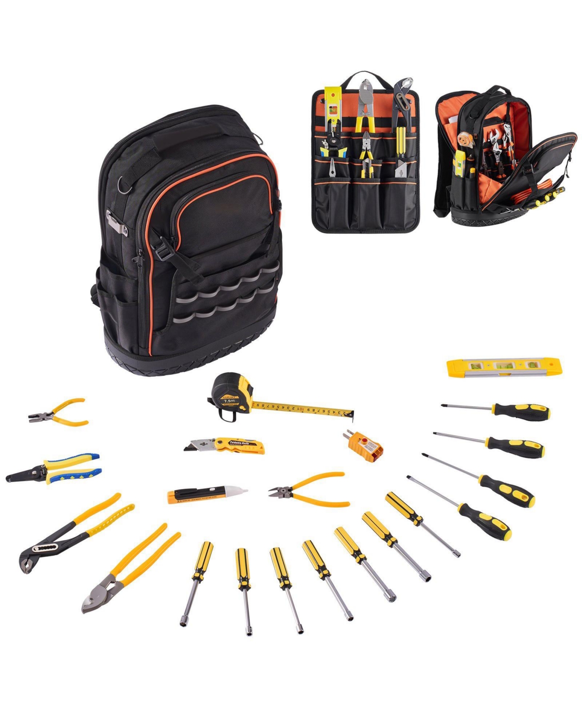 Click here for Mecale Tool Backpack with Tools  65 Pockets  Heavy... prices