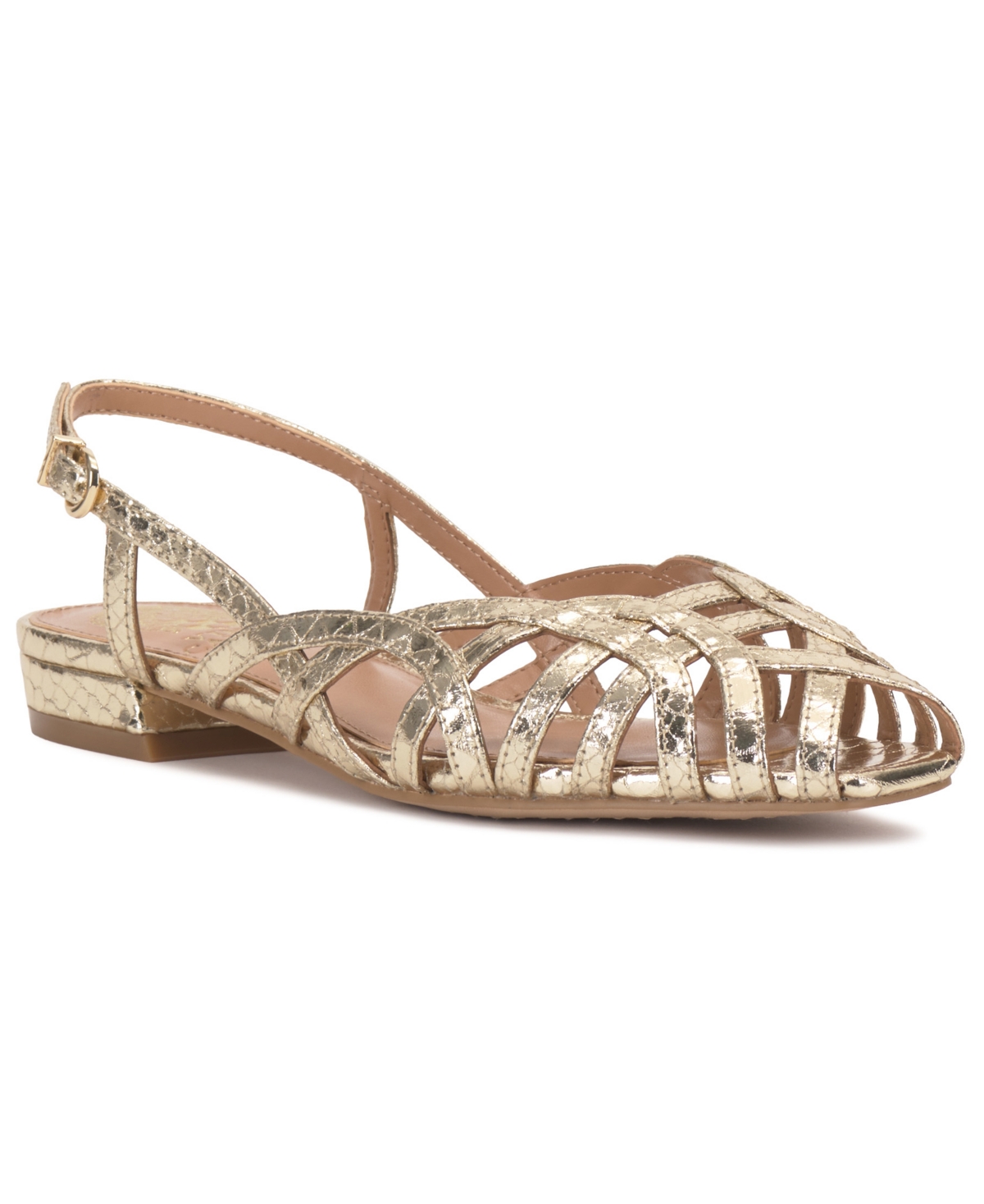 Click here for Vince Camuto Womens Stiorra Almond Toe Braided Sli... prices