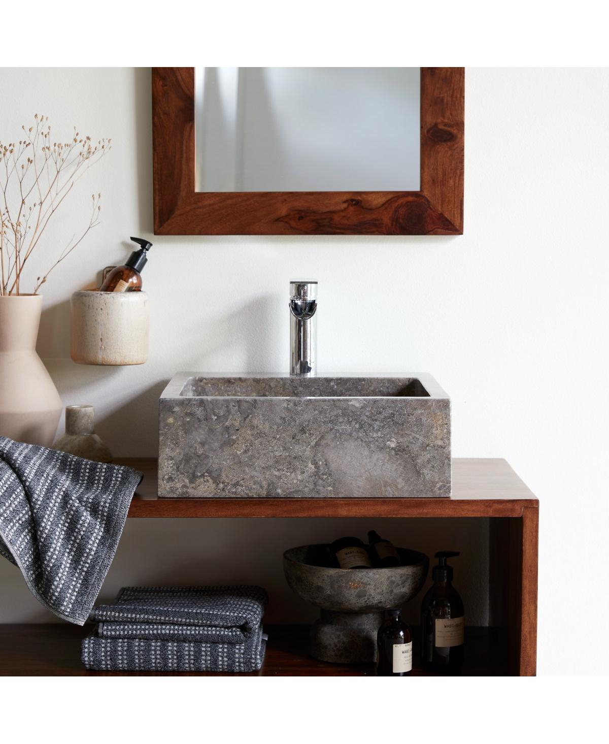 Click here for Tikamoon Marble Slats Washbasin - Grey prices