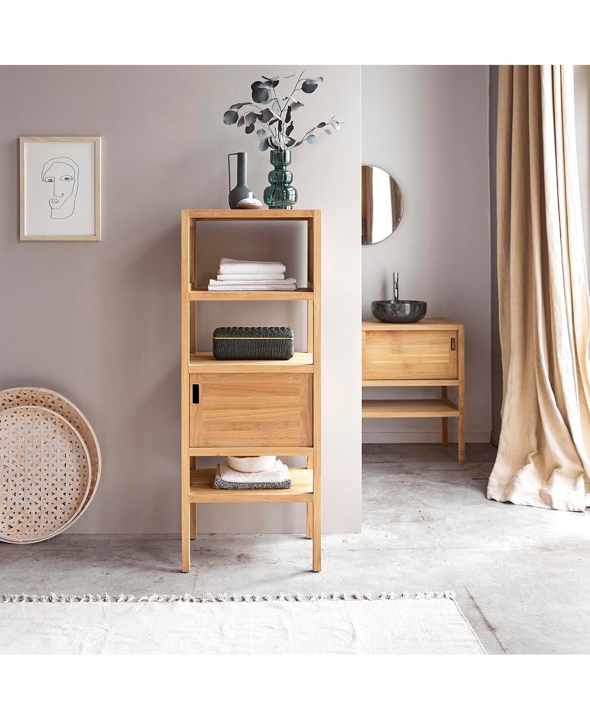 Click here for Tikamoon Arty teak column 140 - Natural prices