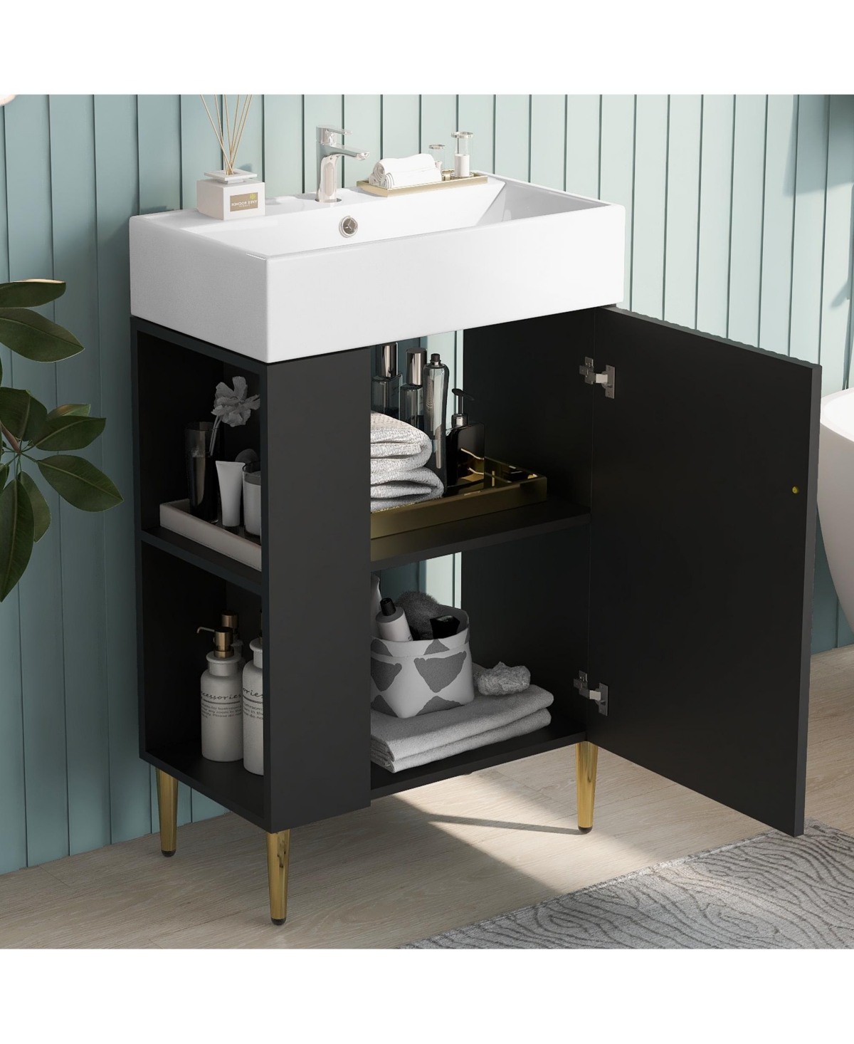 Click here for Rainsken 21.6" Bathroom Vanity Cabinet with S... prices