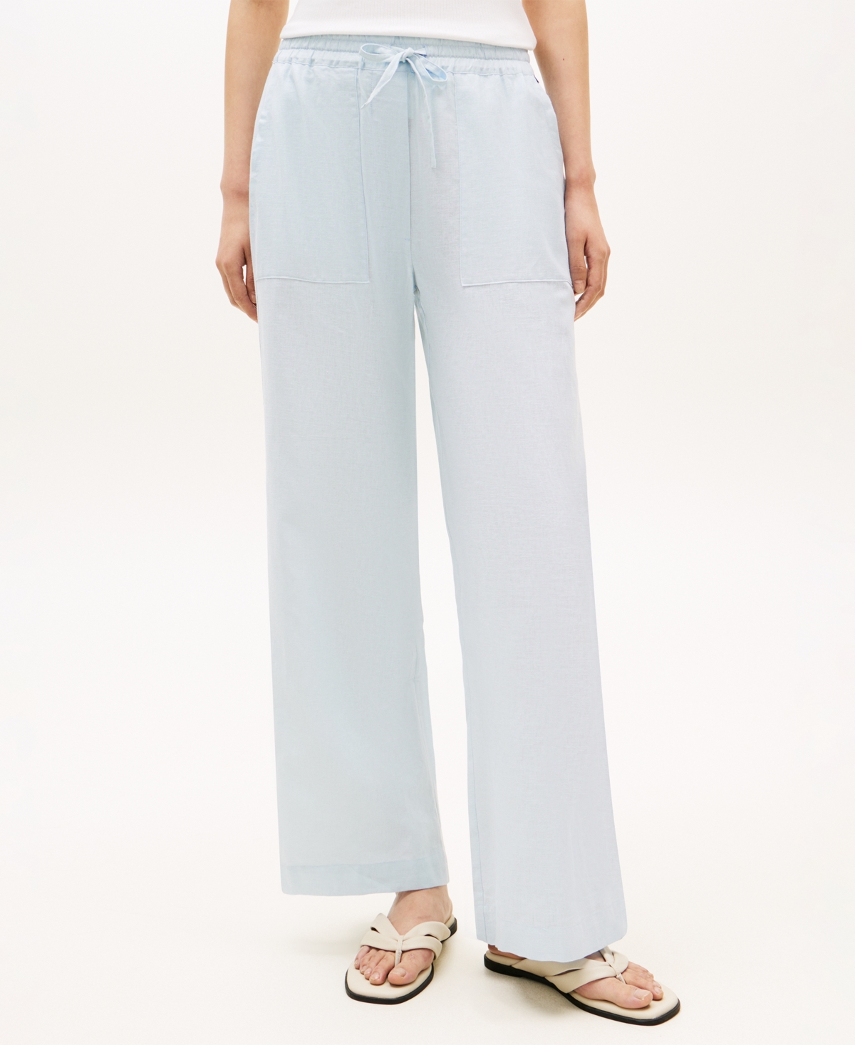 Click here for Tommy Hilfiger Womens Wide-Leg Pull-On Pants - Bre... prices