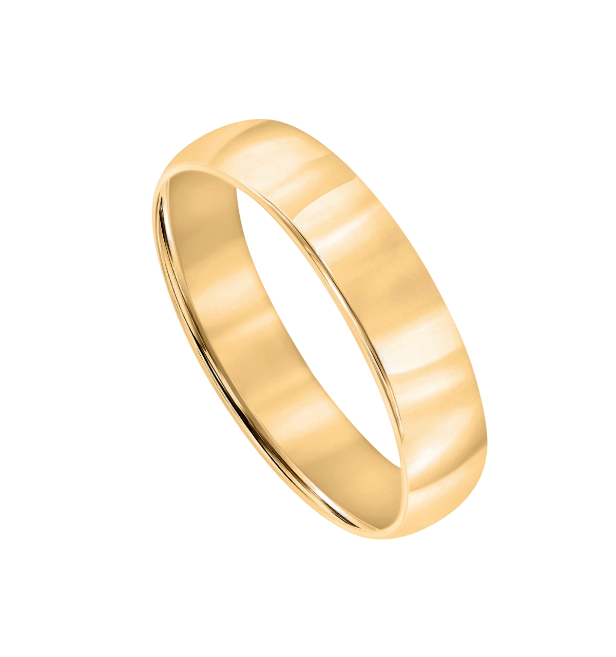 Click here for Macys Low Dome Wedding Band Ring in 10k Yellow Gol... prices