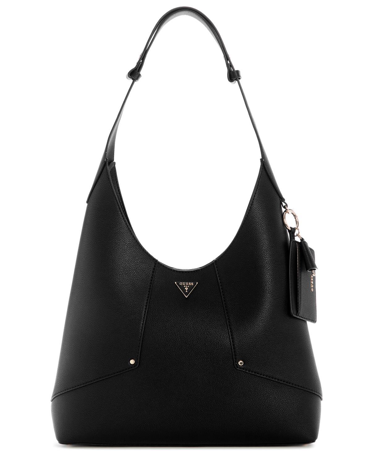 Click here for Guess Darcy Magnetic Snap Large Hobo Bag - Black prices