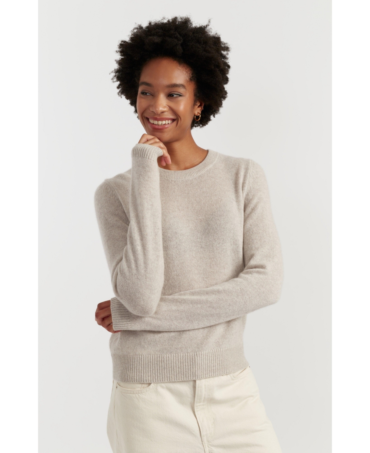 Click here for Chinti & Parker Womens Cloud Cashmere Cropped Pull... prices