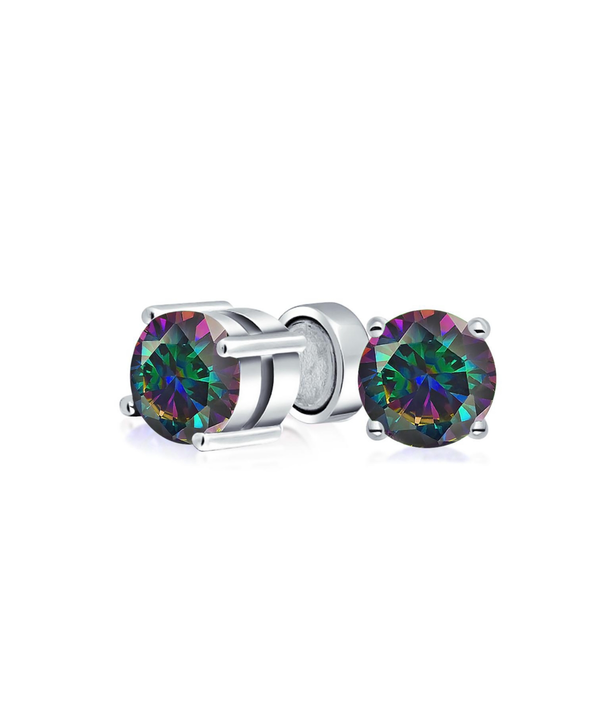 Click here for Bling Jewelry 1 Ct Round Mystic Rainbow Solitaire... prices