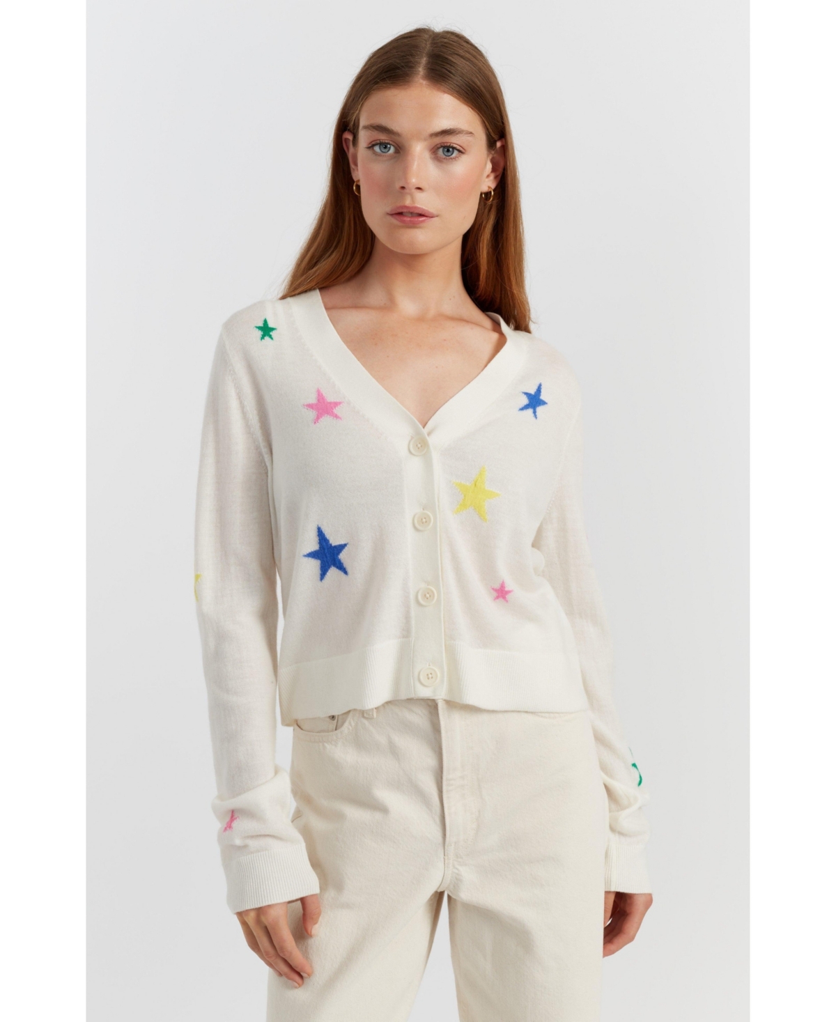 Click here for Chinti & Parker Womens Pure Merino Star Cardigan -... prices