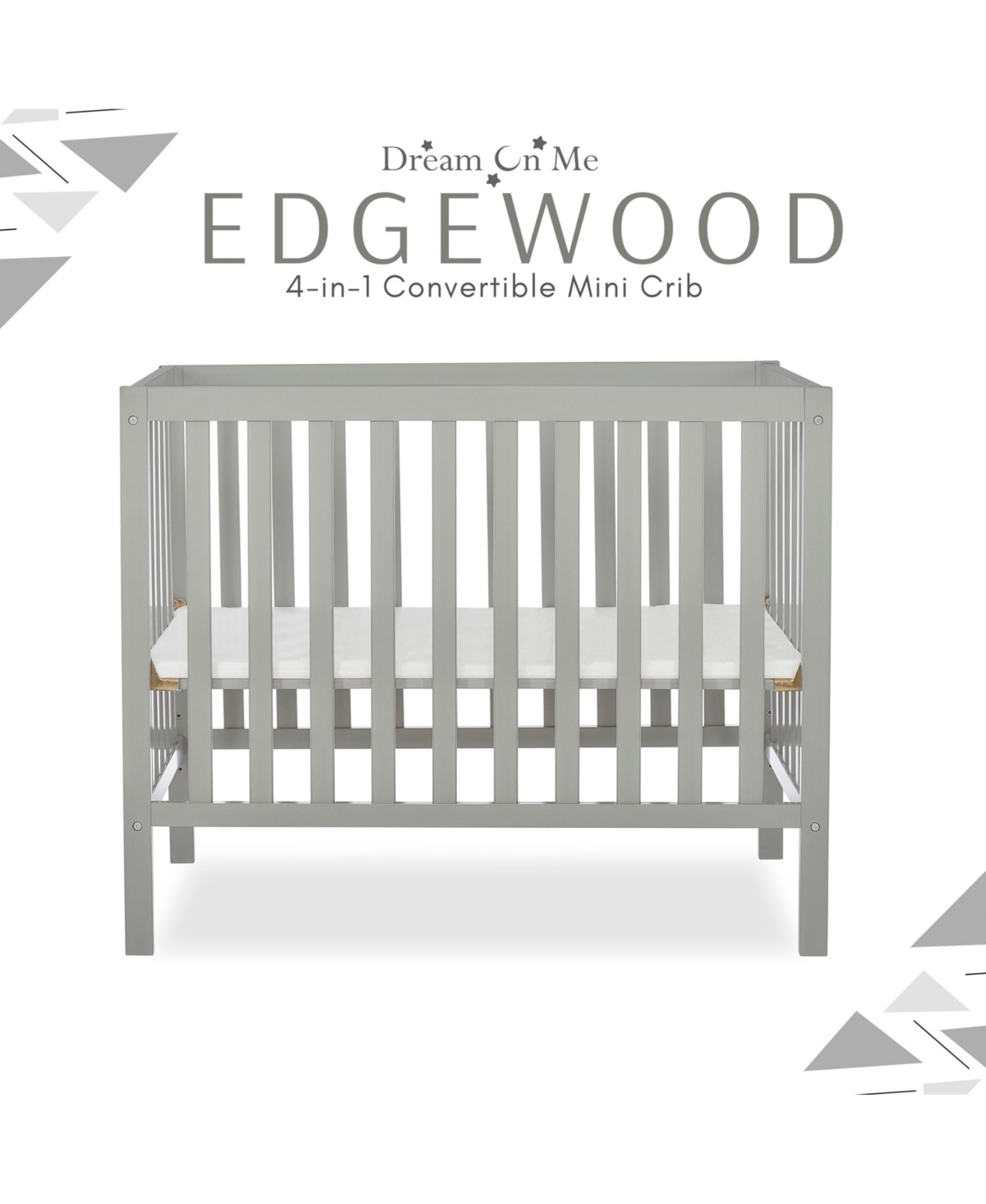 Click here for Dream On Me Edgewood 4-in-1 Convertible Mini Crib... prices