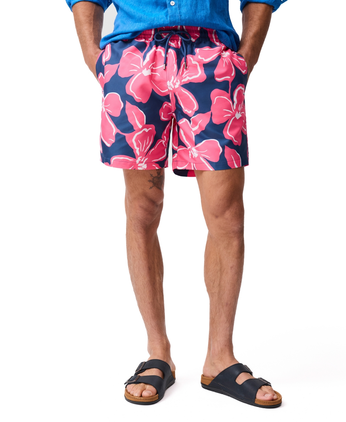 Click here for Rodd & Gunn Mens Broadford 7 Swim Shorts - Fuchsia prices