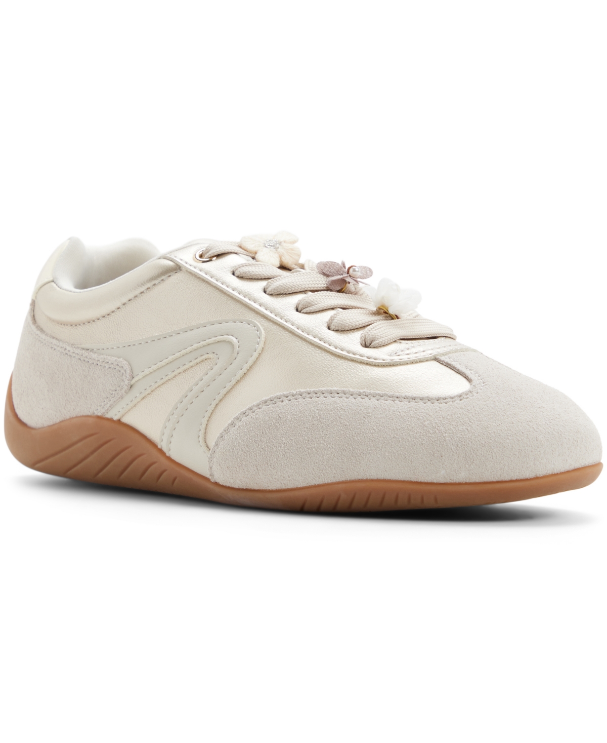 Click here for Aldo Womens Maxie Round Toe Jogger Sneakers - Gold... prices