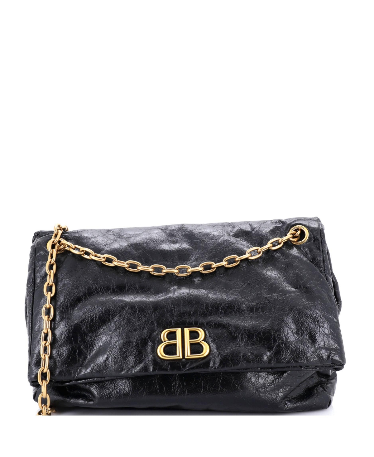 Click here for Pre-Owned Balenciaga Large Monaco Chain Flap Shoul... prices