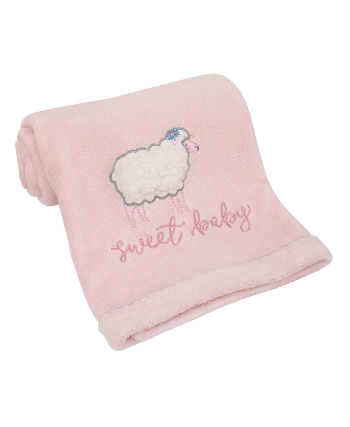 Click here for NoJo Farmhouse Chic Pink and White Super Soft Lamb... prices