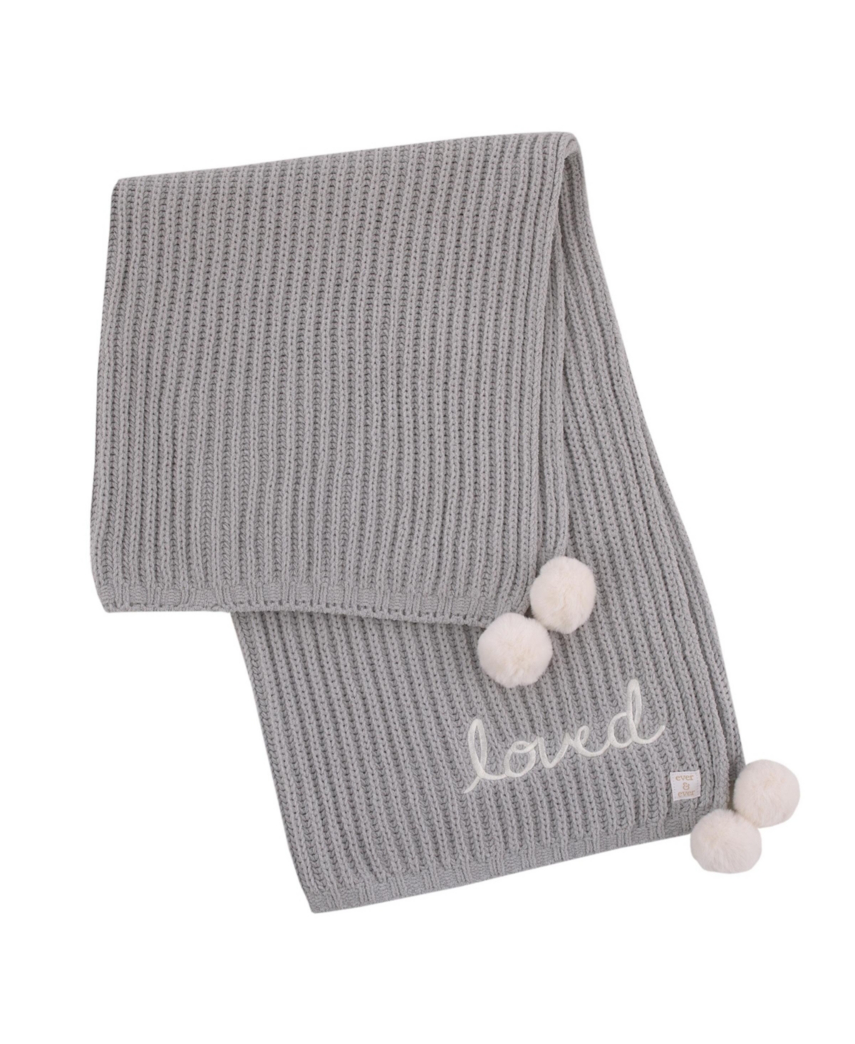 Click here for NoJo Baby Loved Gray Chenille Super Soft Pom Pom B... prices