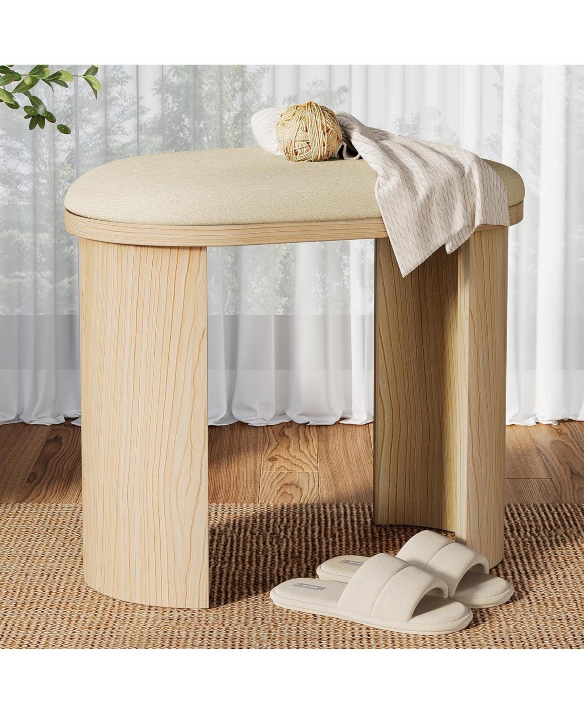 Click here for Tribesigns 23.6-Inch Vanity Stool Chair  Ottoman S... prices