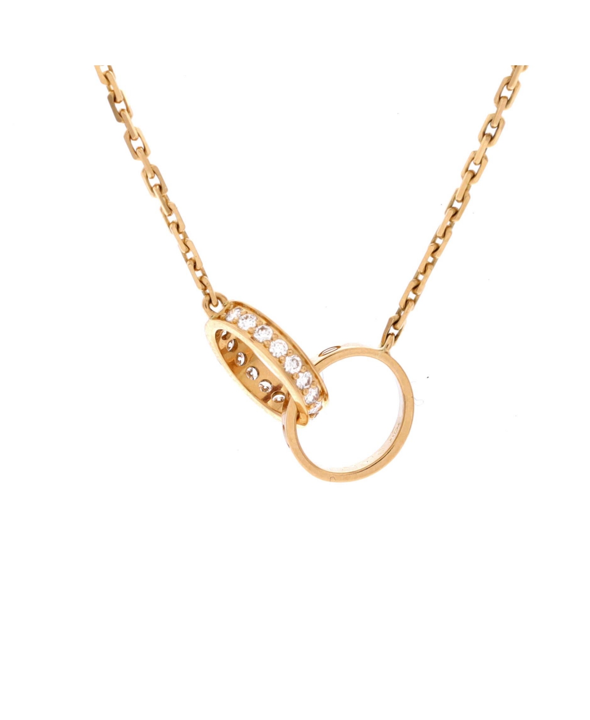 Click here for Pre-Owned Cartier Love Interlocking Necklace - 18k... prices