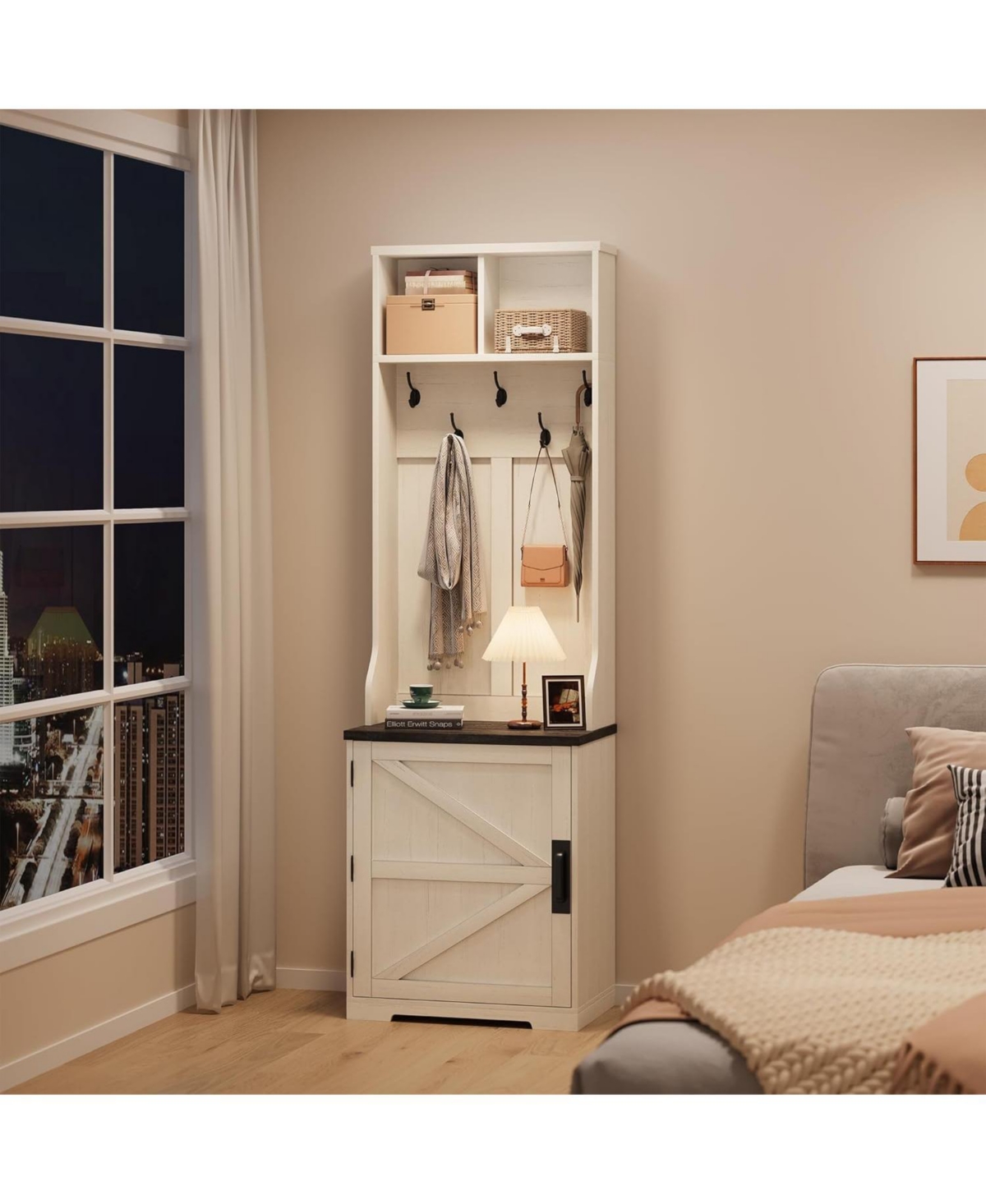 Click here for gaomon Farmhouse 3-in-1 Hall Tree w/Shoe Storage B... prices