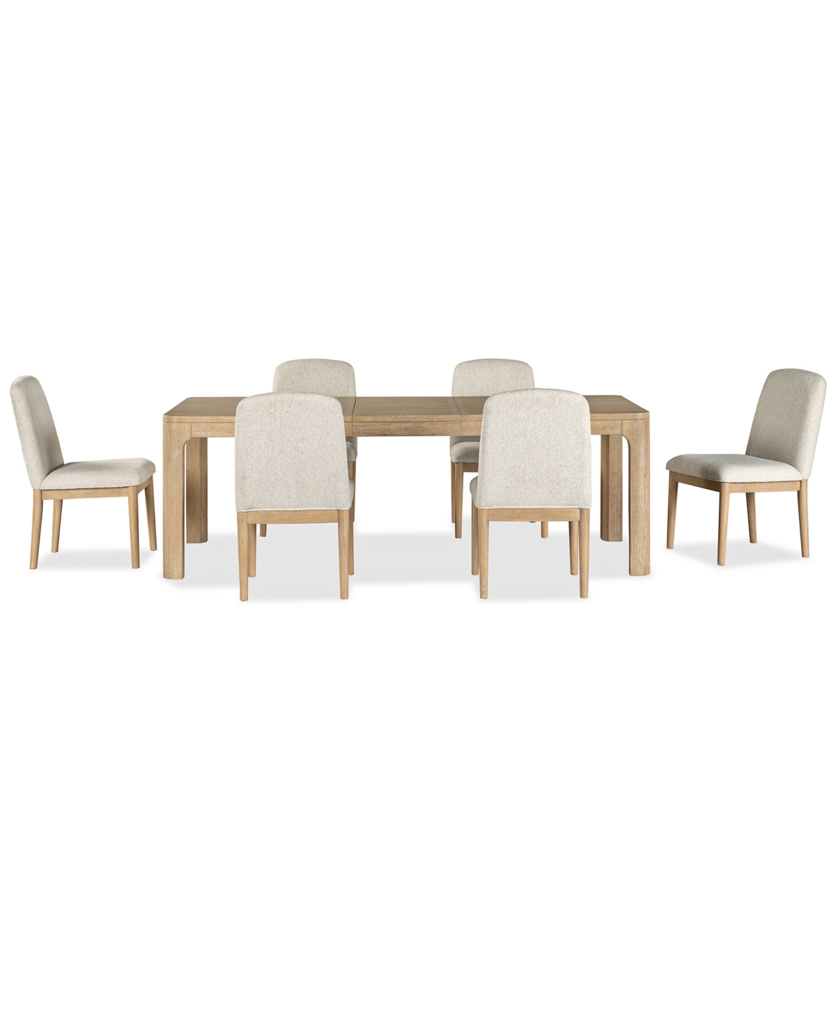 Click here for Furniture Marcel 7-Pc. Wood Rectangular Table and... prices