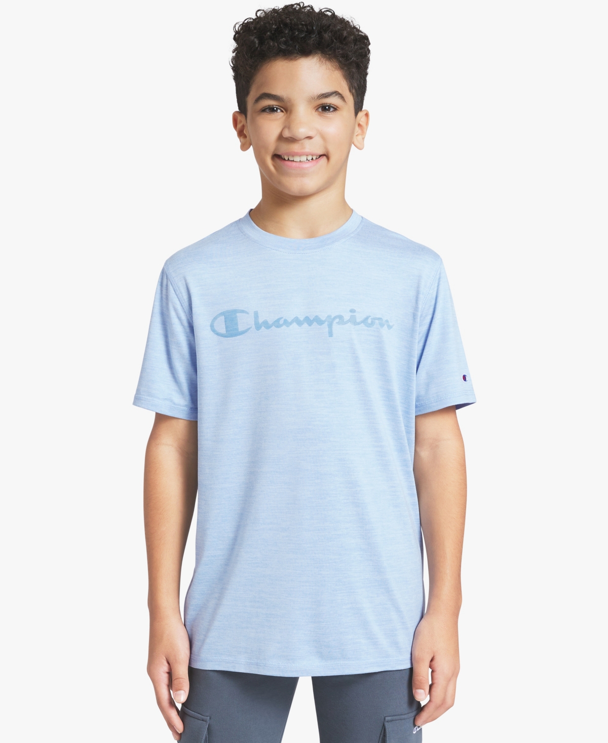 Click here for Champion Boys 7-16 Active Crewneck Logo T-Shirt -... prices