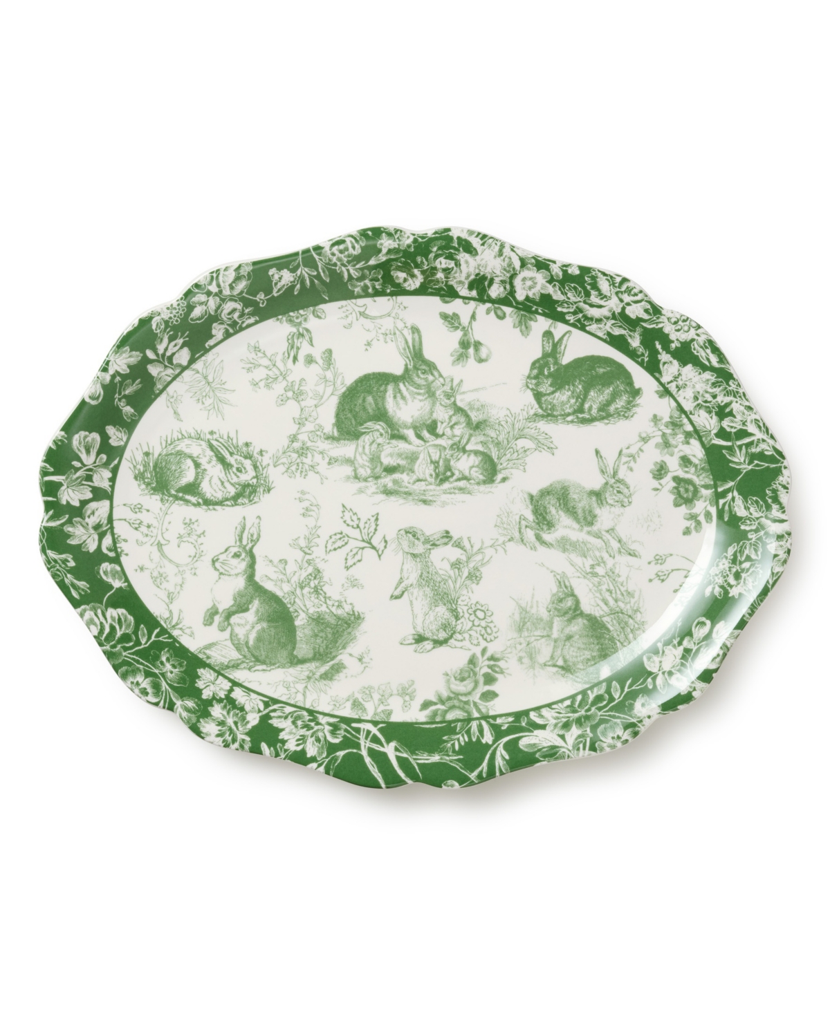 Click here for Certified International Le Jardin Oval Platter - G... prices