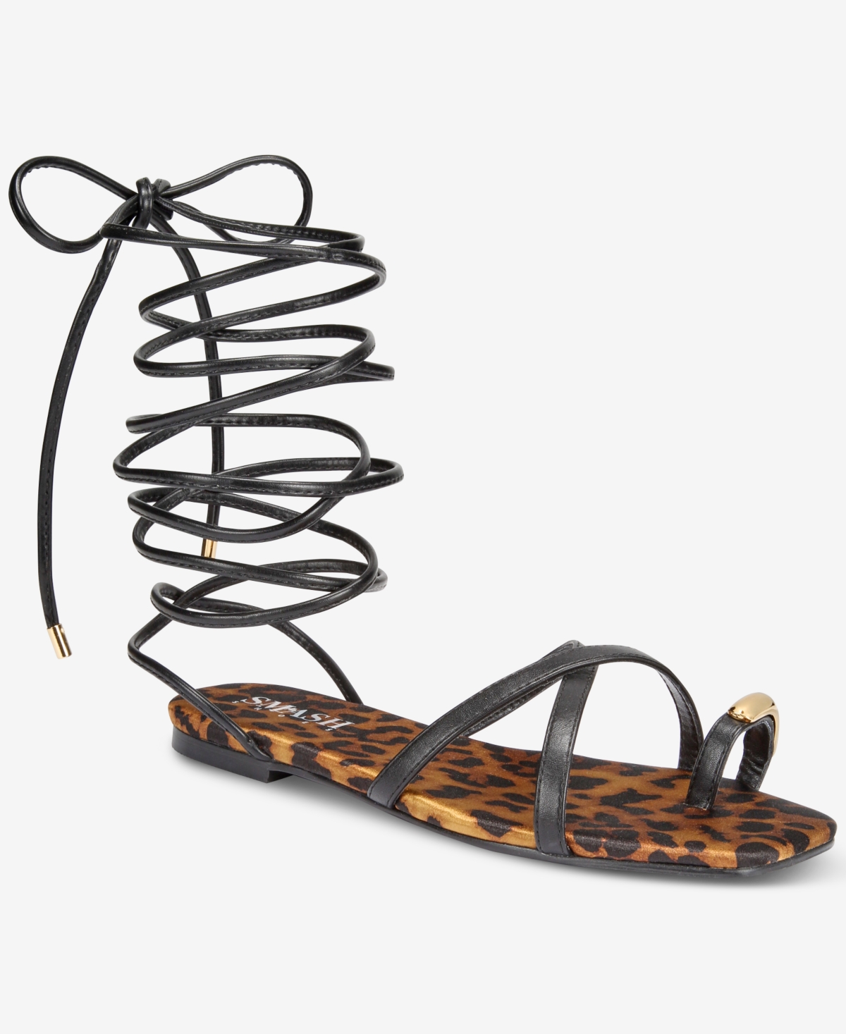 Click here for Smash Shoes Womens Peyton Lace Up Flat Sandals - L... prices