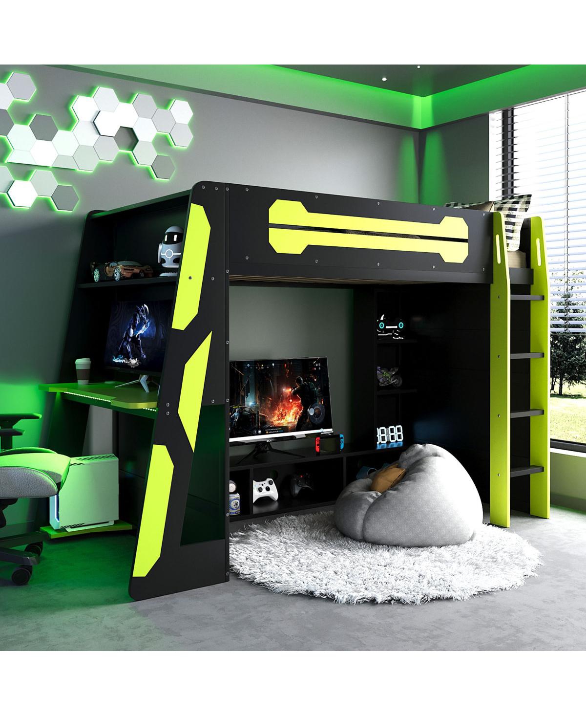 Click here for Streamdale Furniture Twin Size Wood Loft Bed with... prices