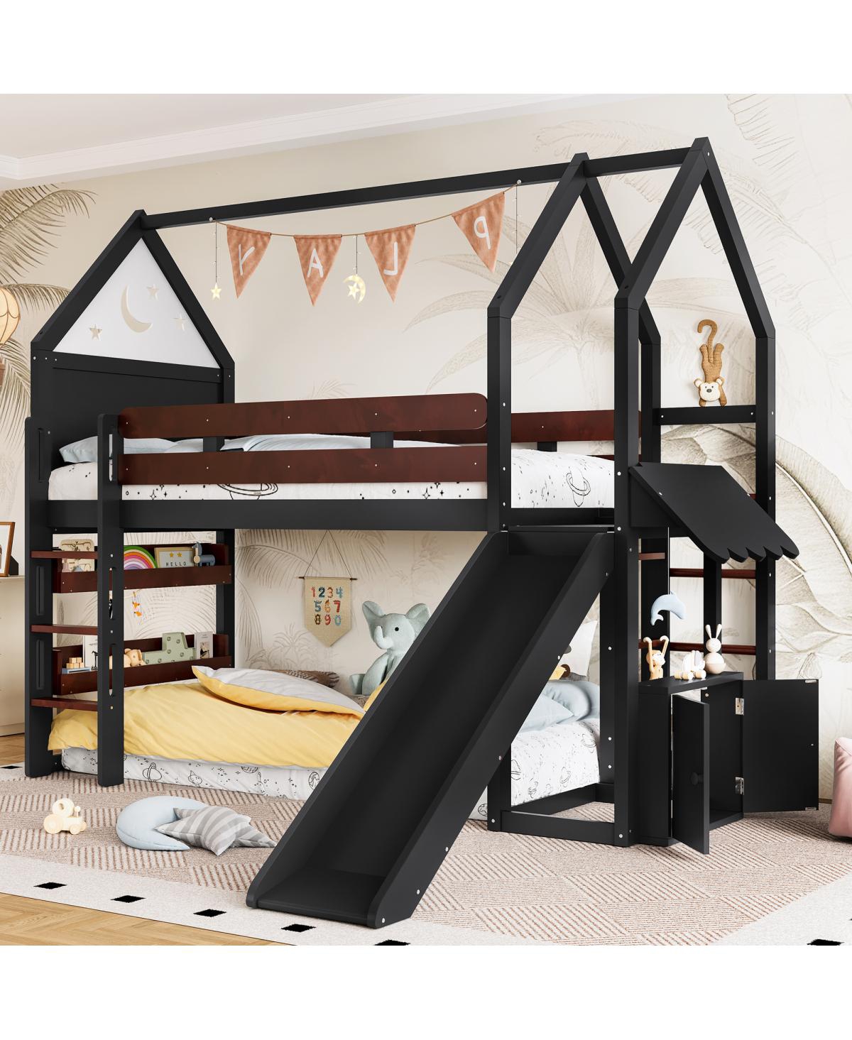 Click here for Streamdale Furniture Twin Loft Bed with Bookshelf... prices