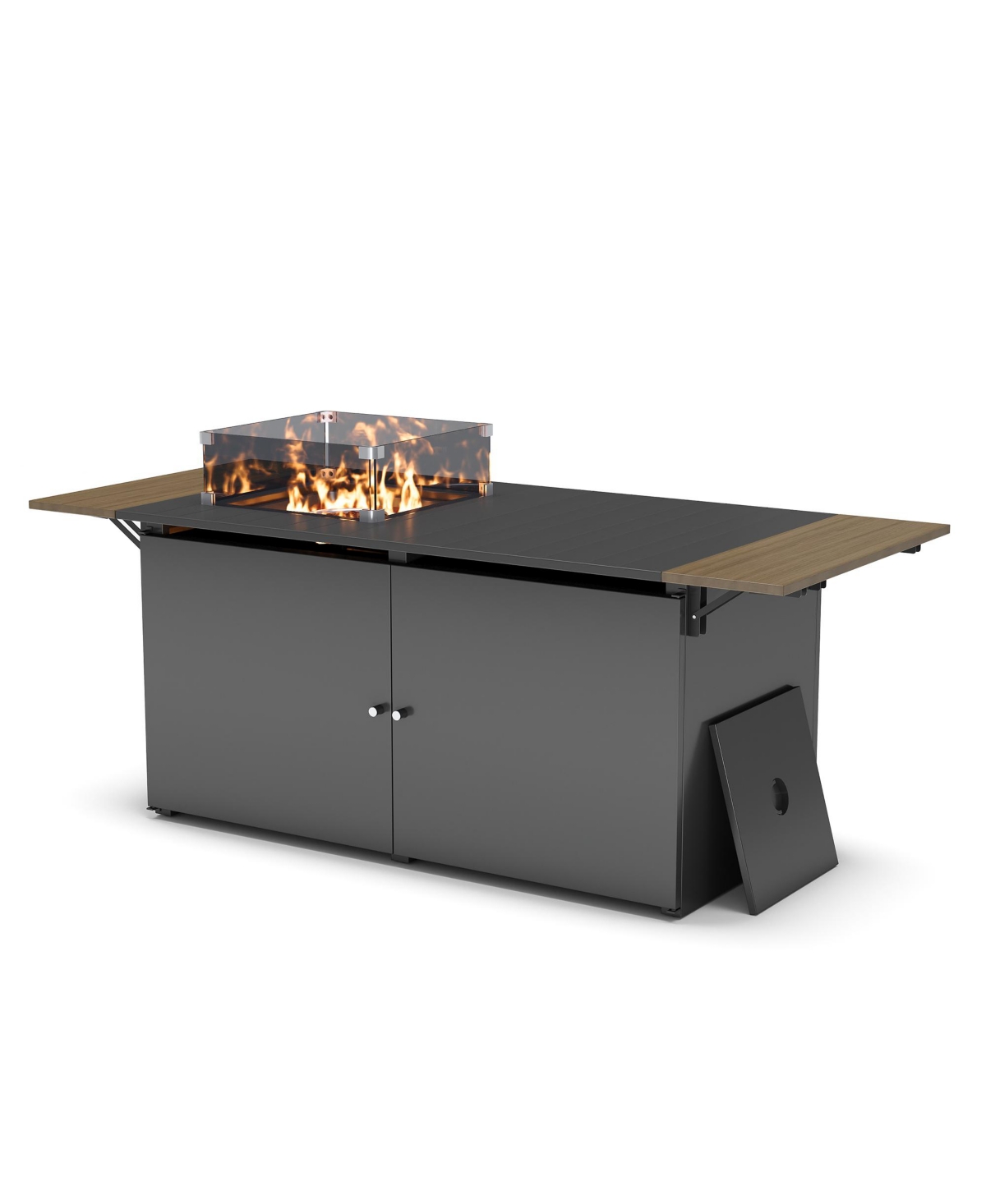 Click here for Decksplore Propane Fire Pit Table 64 Inch with Lid... prices