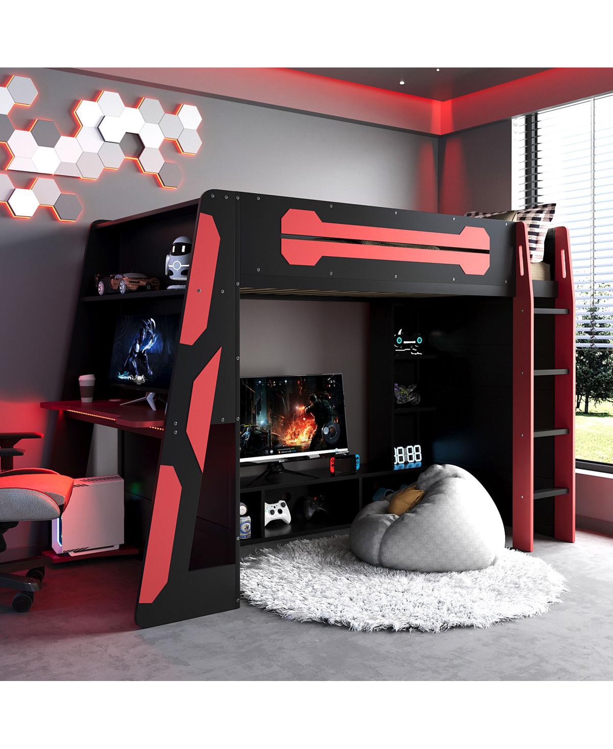 Click here for Streamdale Furniture Twin Size Wood Loft Bed with... prices