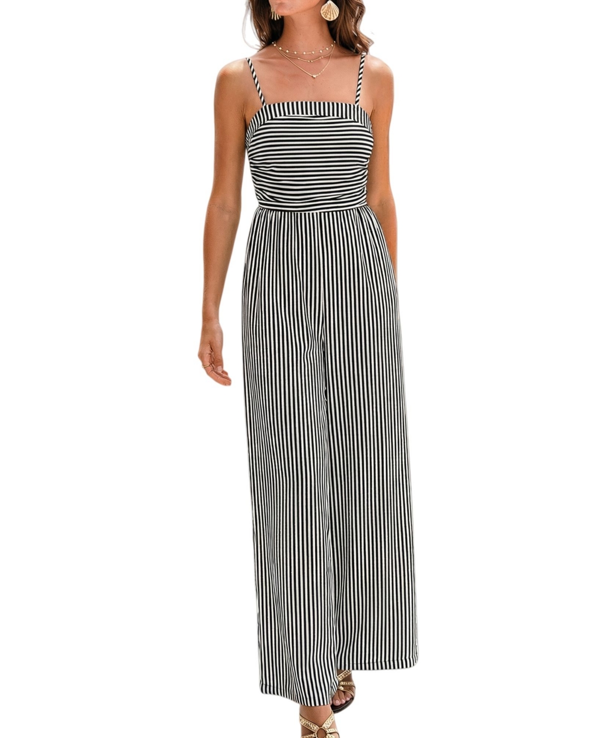 Click here for Cupshe Womens Feeling Inspired Striped Jumpsuit -... prices