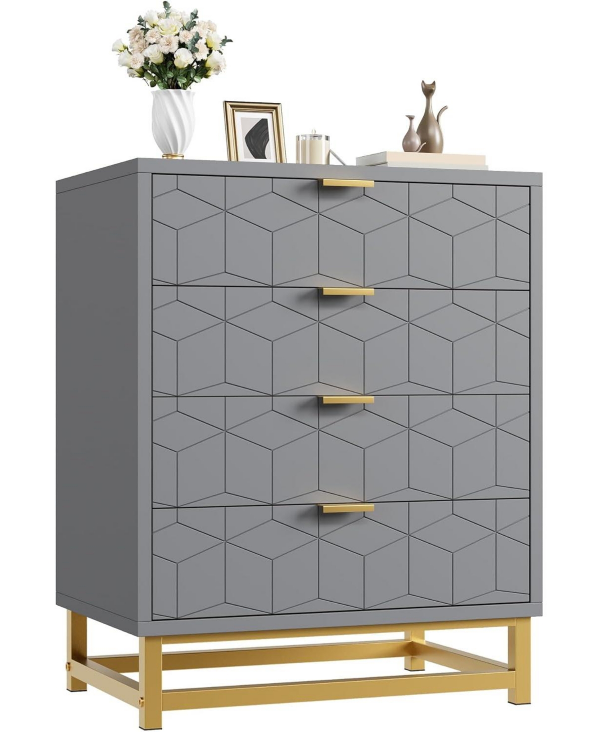 Click here for gaomon 4-Drawer Bedroom Dresser  Modern Wood Stora... prices