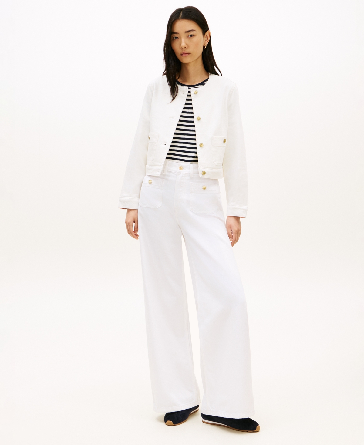 Click here for Tommy Hilfiger Womens Denim Button-Front Jacket -... prices