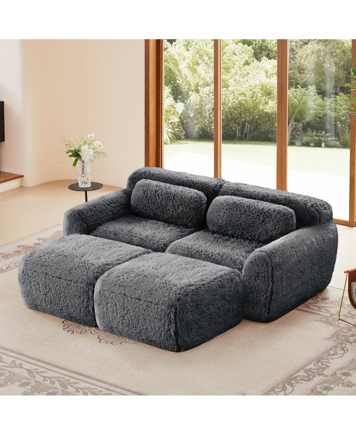 Click here for Streamdale Furniture Soft Plush Boneless Sofa  No... prices