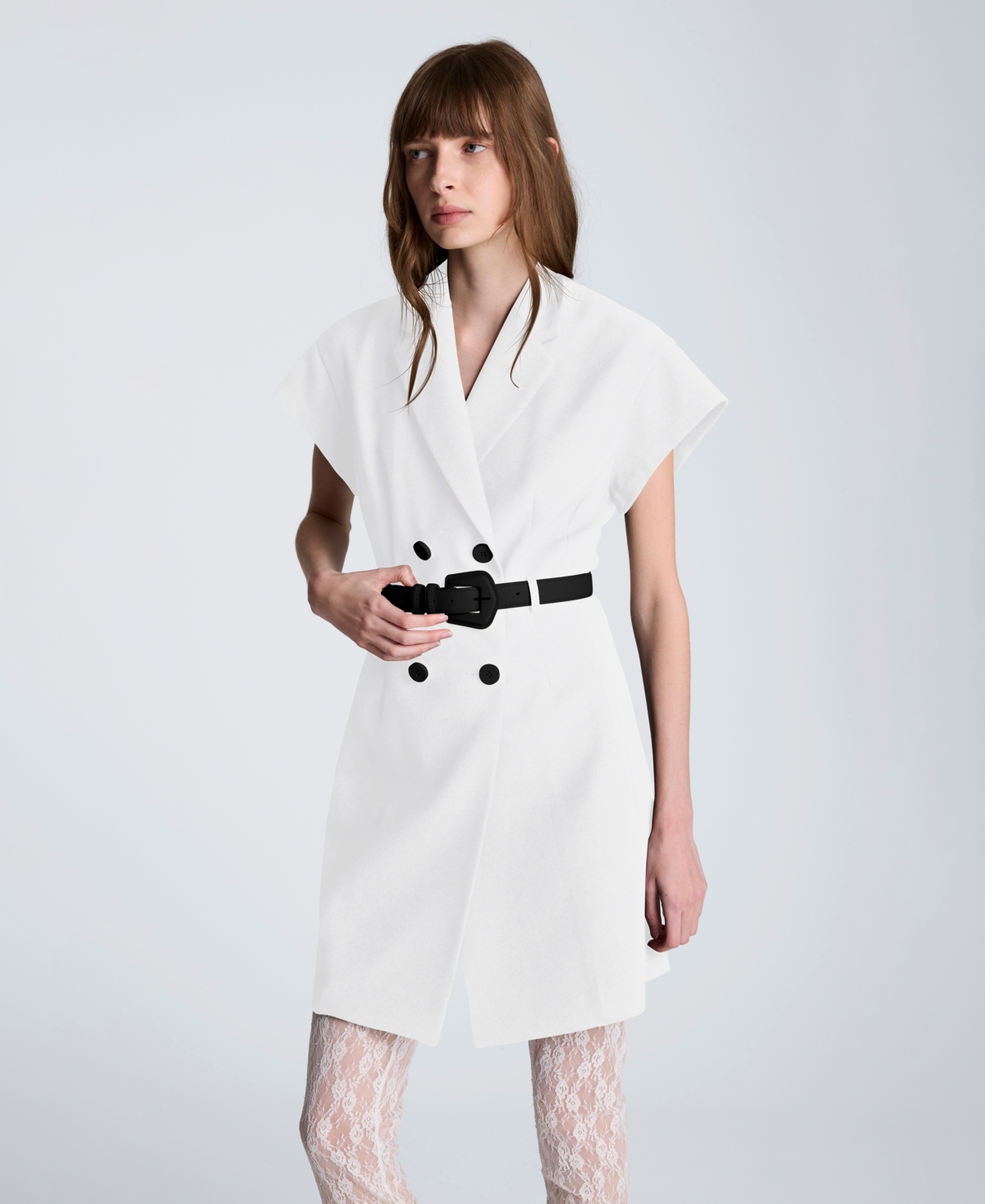 Click here for Kenneth Cole Womens Drop Shoulder Trench Mini Dres... prices