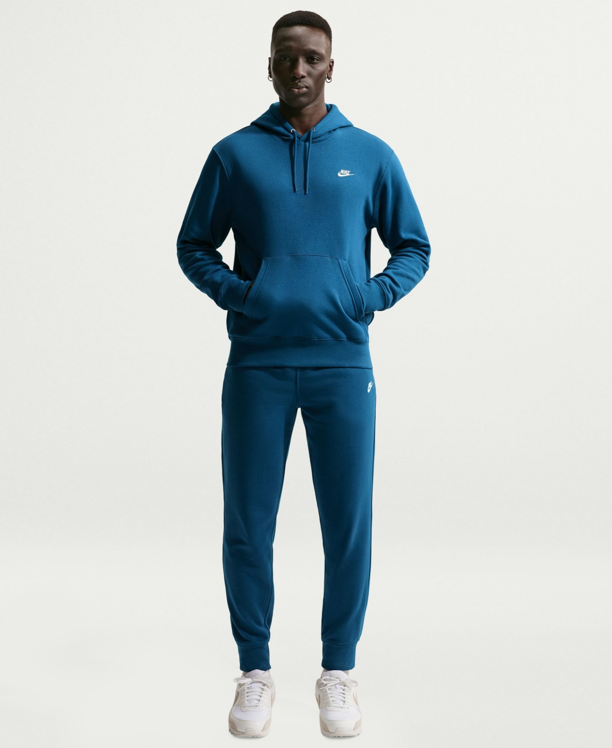 Click here for Nike Club Mens Pullover Fleece Logo Hoodie - Court... prices
