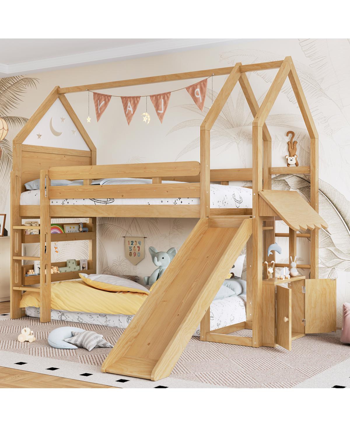 Click here for Streamdale Furniture Twin Loft Bed with Bookshelf... prices