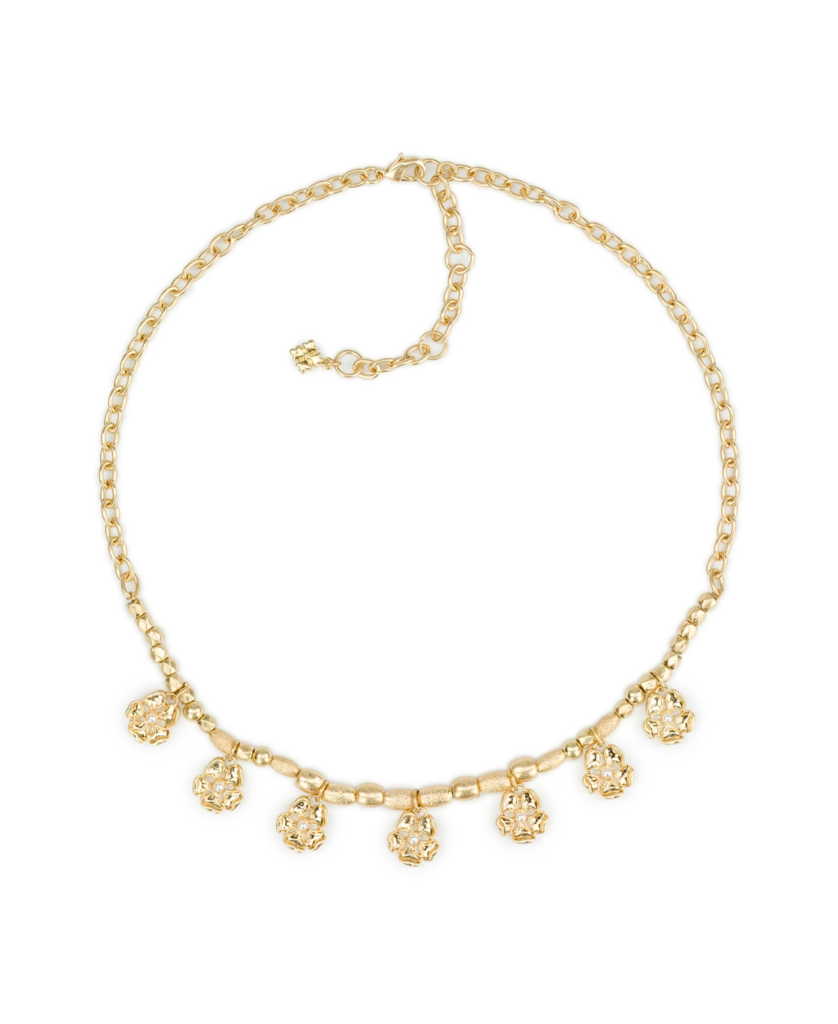 Click here for Patricia Nash Gold-Tone Beaded Charm Necklace - Wo... prices