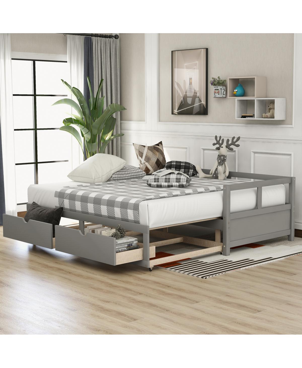 Click here for Streamdale Furniture Wooden Daybed with Trundle an... prices